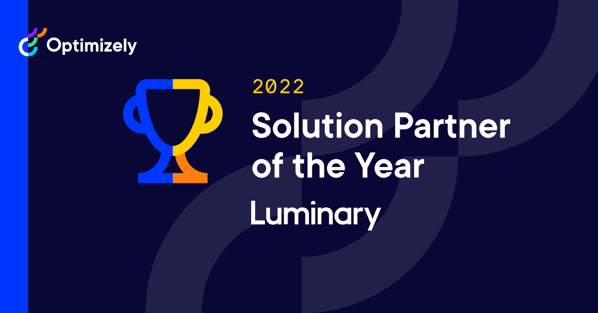 Luminary Wins Optimizely Solution Partner Of The Year — Luminary